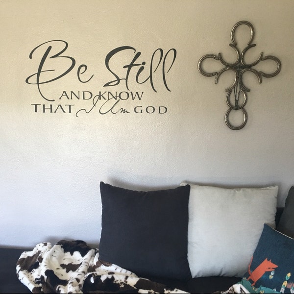 Be Still and Know That I Am God Inspirational Home Living Room ...