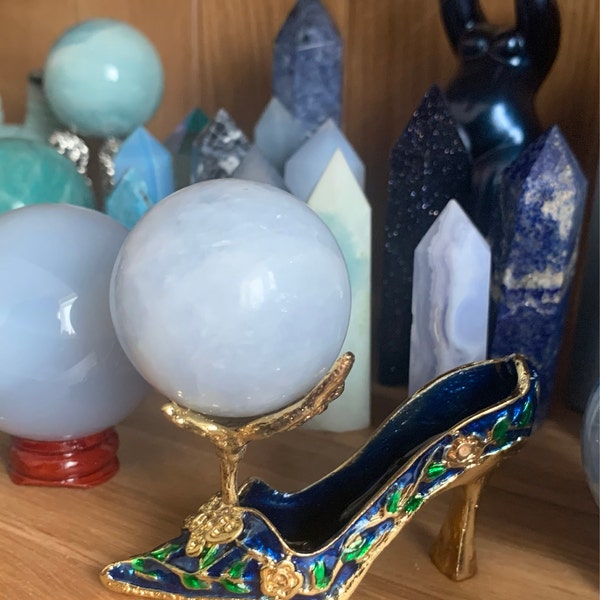 New Shape!! Rose Gold Five Sphere Display Stand, 5 Sphere Holder, Egg ...