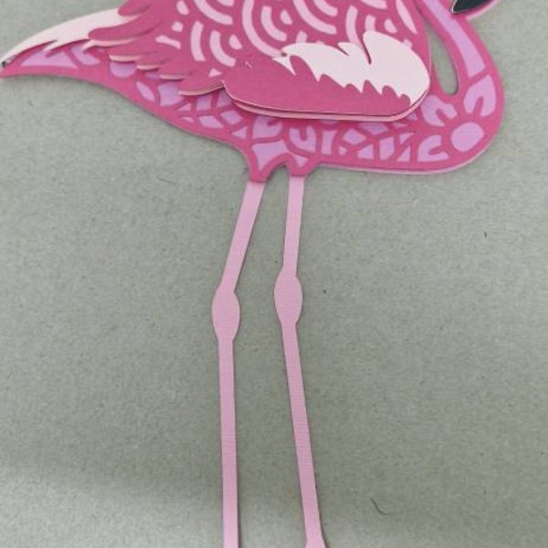 Flamingo SVG | Layered 3D Flamingo Bird Cutting File - Etsy