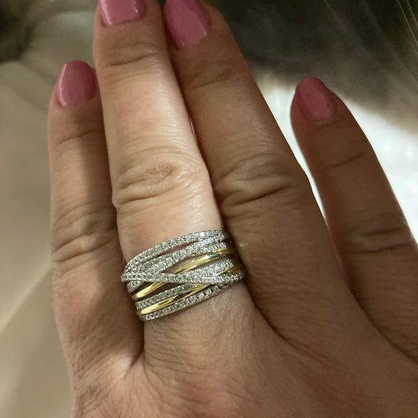 Bruna Gemstone Ring - Handmade 14K Yellow Gold and Sterling Silver ...