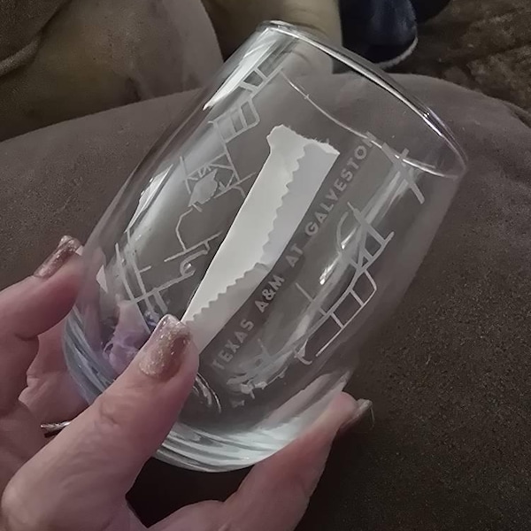 Custom Etched Handwriting Rock Glass - Engrave Your Handwritten Message ...