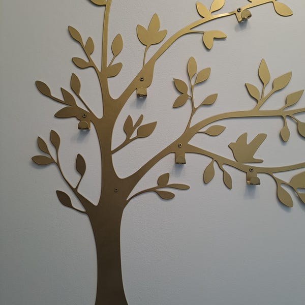 Extra Large Tree Branch Coat Rack / Entryway Organizer / Wall Mounted ...