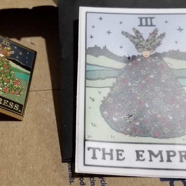 Midsommar May Queen Tarot Hard Enamel Pin! | the Empress Tarot Pin - Etsy