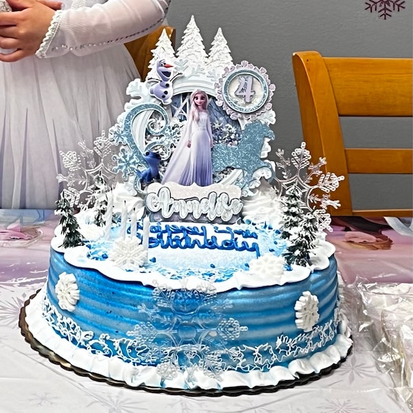 Queen Elsa Cake Topper|frozen 2 Cake Topper|frozen 2 Party Decorations|frozen 2 Birthday|elsa ...