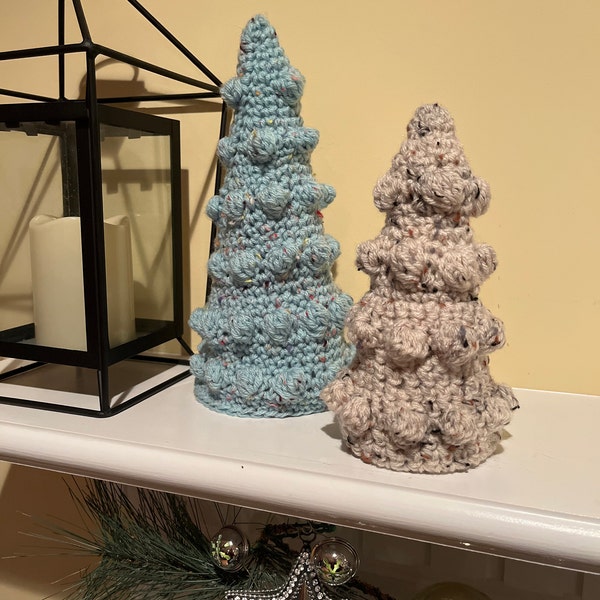 Crochet Pattern ** Christmas/holiday Bobble Trees - 4 Sizes Included - Etsy