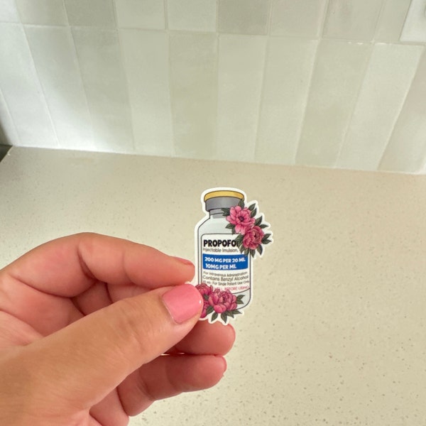 Calm Your Rass Down Propofol Sticker- Funny Critical Care Nurse ...