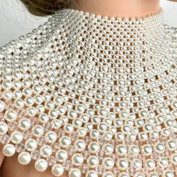 Bridal Shoulder Necklace|beaded Shoulder Chain|rhinestone Shoulder ...