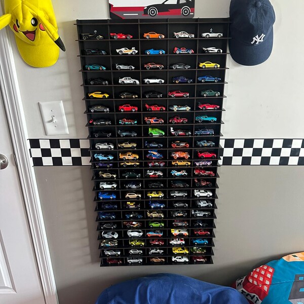 BLACK Toy Car Display Case for 100cars|matchbox Car Storage|toy Car ...
