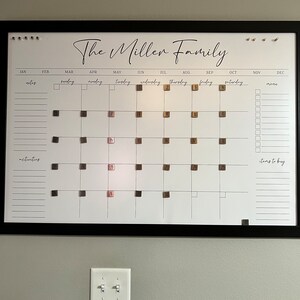 Family Chore Board Family Chore Chart 18x24 18102 - Etsy