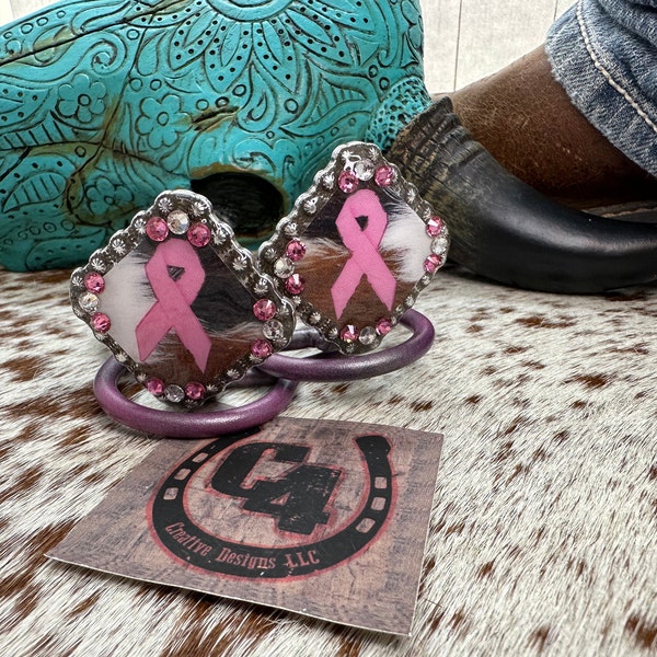 Unique Concho, Draggonfly Concho, Custom, Pink Glitter, Faux Druzy ...