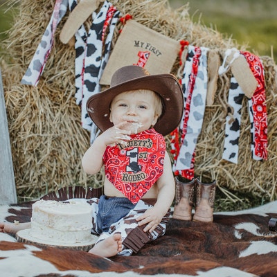 RODEO Back Number-personalized Cowboy-1st Birthday/rodeo - Etsy
