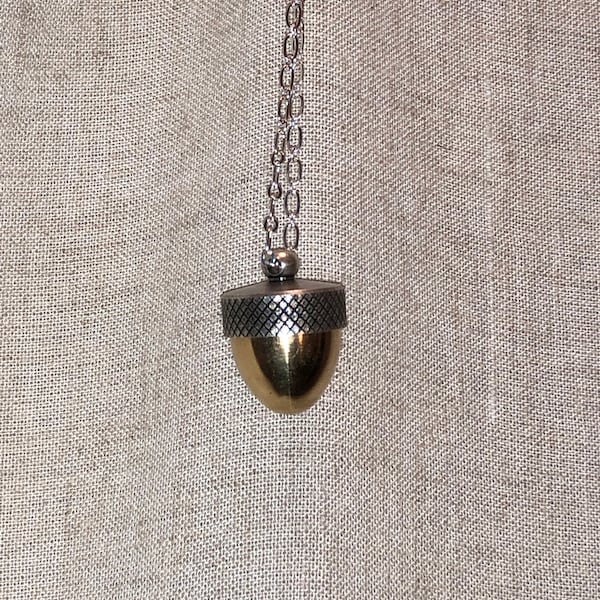 Personalized Acorn Locket With Squirrel: Container Urn Pendant With ...