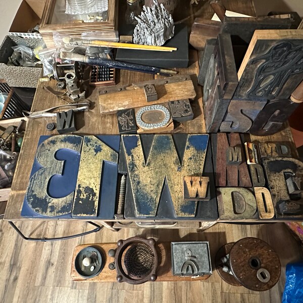 Mailbox Table Top Letter Box Antique Letterpress Printing Box - Etsy