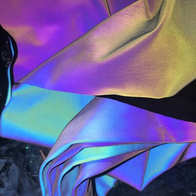Midnight Rainbow Laser Reflective Material Colorful Gradient Creative ...