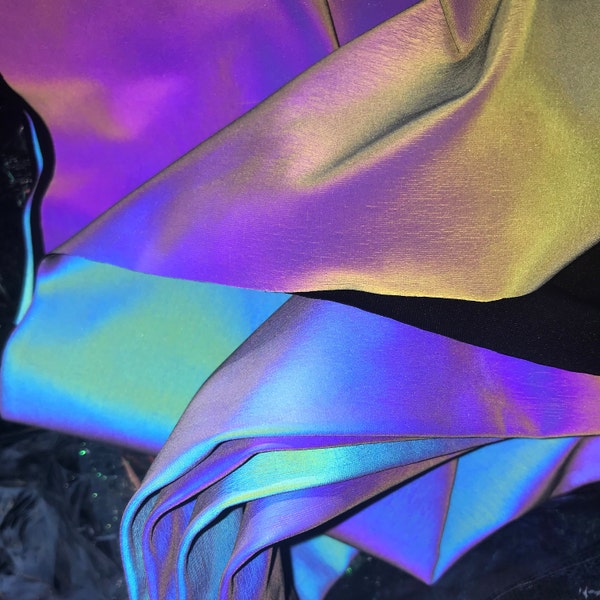 Midnight Rainbow Laser Reflective Material Colorful Gradient Creative ...