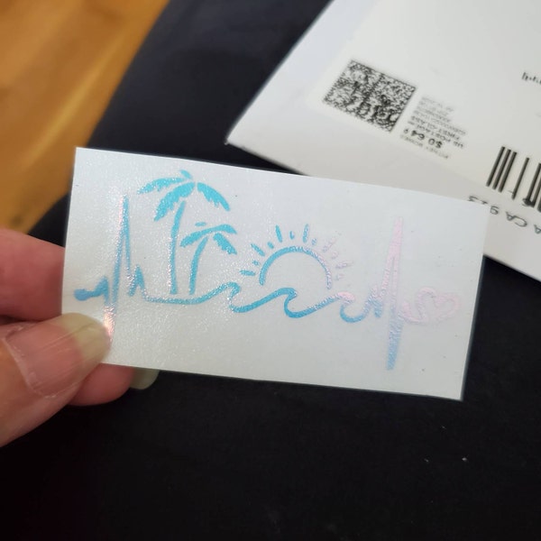 Palm Trees, Beach and Love Decal | Beach Decal | Sand Decal | Beach and ...