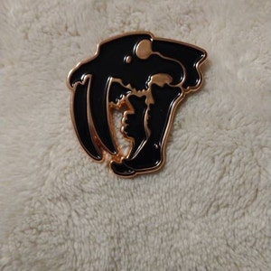 T. Rex Skull Black & Rose Gold Soft Enamel Pin LIMITED EDITION - Etsy