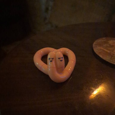 Heart Worm Clay Figure - Etsy