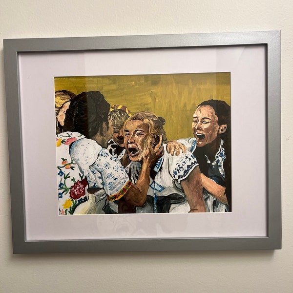 Midsommar Screaming Scene Original Art Florence Pugh A24 Movie Poster ...