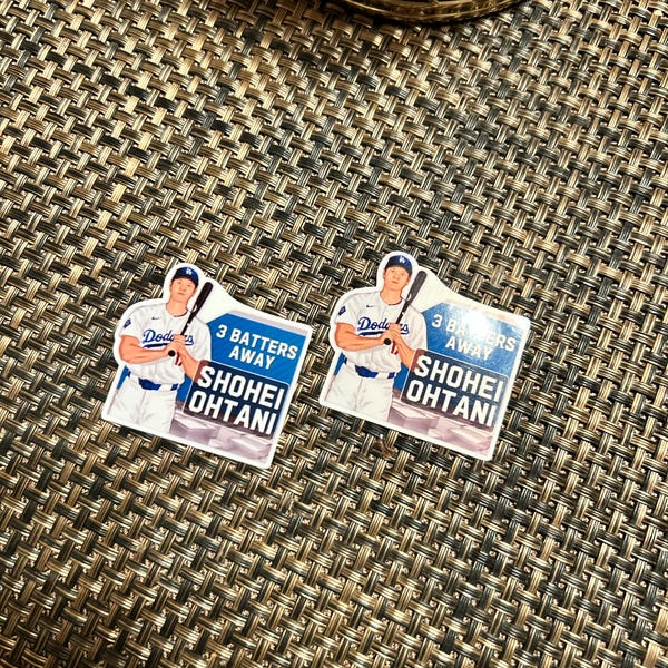 Shohei Ohtani “3 Batters Away” Sticker Set - Etsy