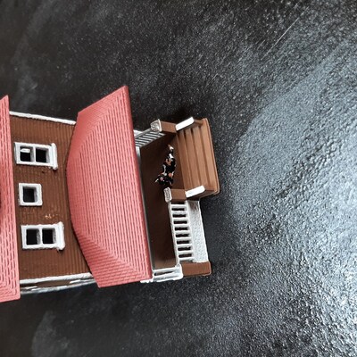 Ho-scale Pennsylvania Row House 4 Unit Model Brick Ext. 1:87 - Etsy