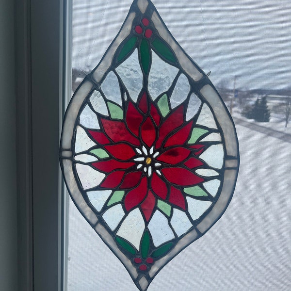 PATTERNS • Poinsettia Flower Stained Glass Patterns • Digital Download ...