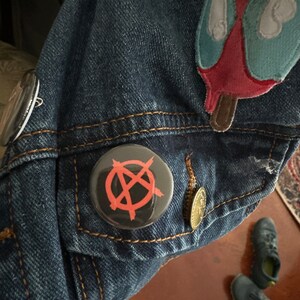 Punk Pins Pinback Punk Buttons Anarchy Anti-racist - Etsy