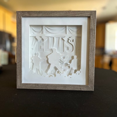 Elvis Shadow Box, Light Box. SVG and PNG Digital Download Only - Etsy