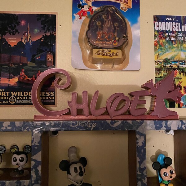 Custom Disney Inspired 3D Printed Name Plates Personalized Character ...
