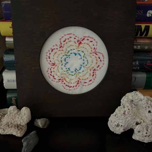 Square Birch Embroidery Hoop Frame: Modern Hand Stitched Art Display - Etsy
