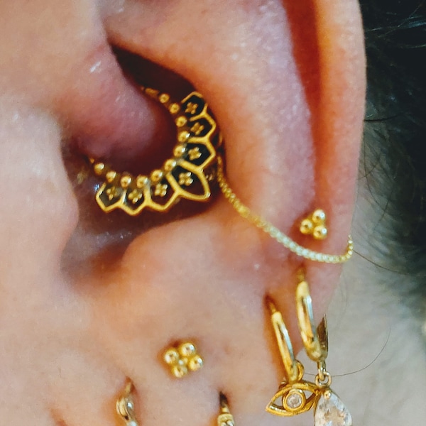 Conch Chain,box Chain, Ear Piercing Chain, Conch Piercing/conch ...