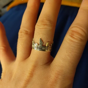 Custom City Ring Cityscape Ring Travel Ring Skyline Ring | Etsy