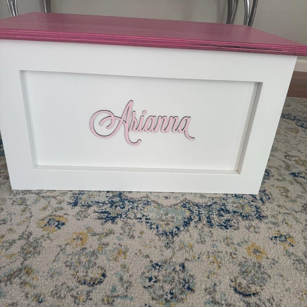 Modern Rustic Wooden Box Engraved and Personalized Storage for Tea ...