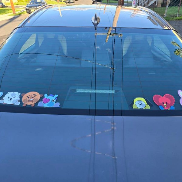BT21 Car Peeker Sticker - Etsy