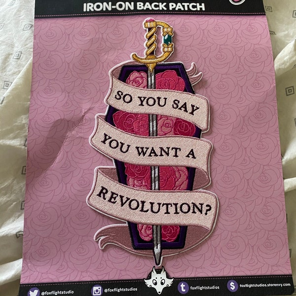 PREORDER: Revolution Back Patch - Etsy