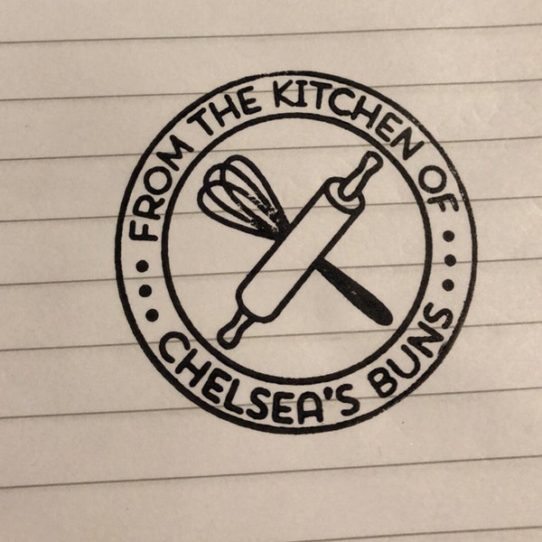 Personalized Baking and Cooking Rubber Stamp | From the Kitchen of ...