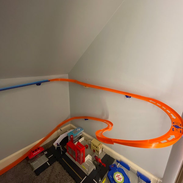 Track Wall Mount | Single Lane Wall Mount | Compatible With Hot Wheels ...