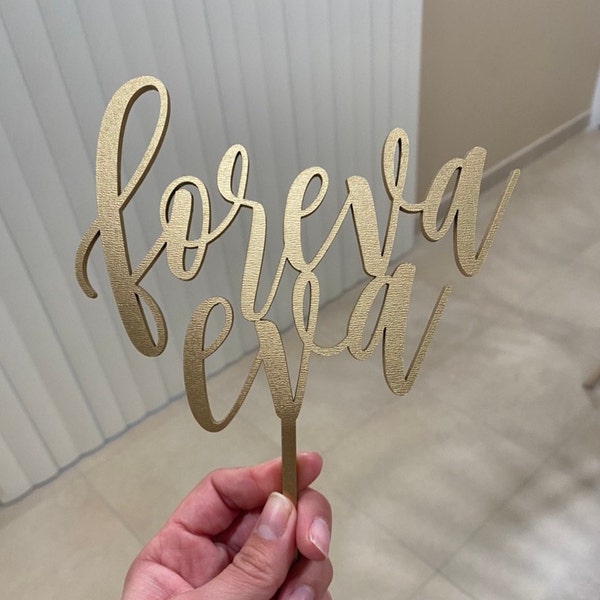 Foreva Eva Wedding Cake Topper, 6.5"w Inches - VERSION 2, Forever ...