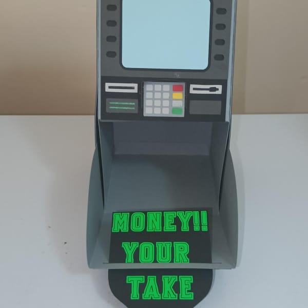 ATM Gift Box SVG, 3D Money Machine Box Template, DIY Cash Gift Box ...