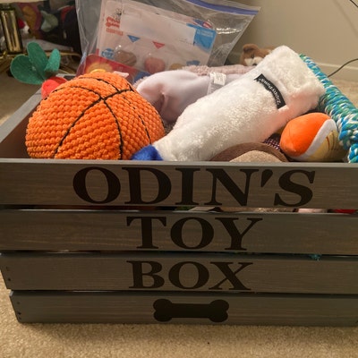 Dog Toy Box Large, Dog Toy Box, Pet Storage, Pet Organization, Pet Toy ...