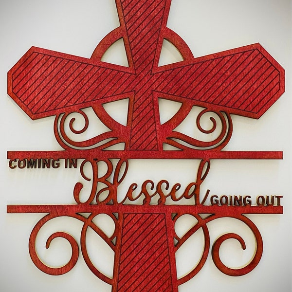 Split Letter Cross Monogram - Digital Laser Cut File - SVG - Glowforge ...