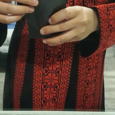 Modern Long Sleeve Jacket Embroidery, Traditional Palestinian Jordanian ...