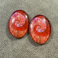 Lotus Stained Glass Image Cabochon,namaste Glass Dome,10mm 12mm 14mm ...