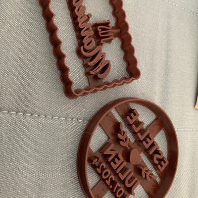 Custom Square Name Cookie Cutter personalized Name Cookie Cutter ...