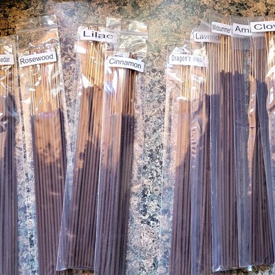 100 Incense Sticks Variety Package Choose 10 Different Scents Hand ...