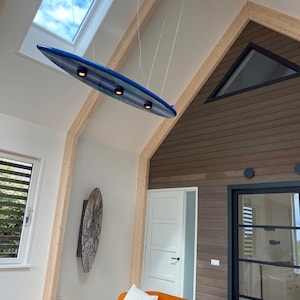 Surfboard-shape Wall Led Light With Green Monstera Realistic - Etsy