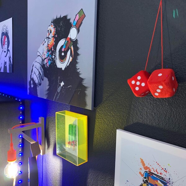 Popsicle Shadow Box, Pop Art Wall Hanging, Nursery Wall Art, Home Decor ...