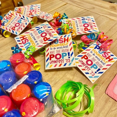 Push Yourself Make That Routine Pop Printable Gift Tags, Cheer Good ...