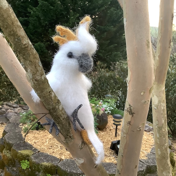 Parrot Crochet Pattern: Realistic White Cockatoo Amigurumi Bird for ...