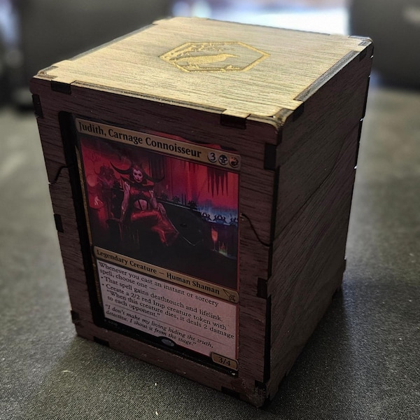 Trading Card Deck Box With Window - 3MM, 1/8" .AI, SVG, DXF Digital ...